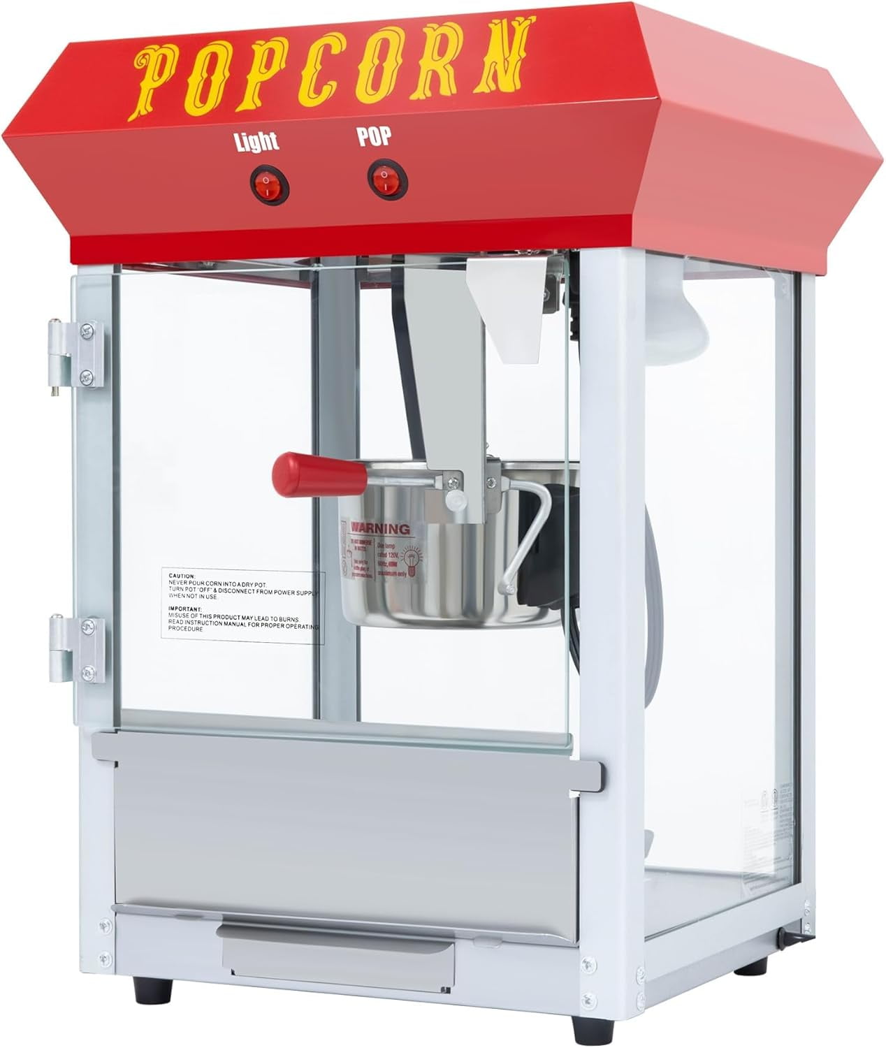 Commercial Popcorn Machine, 6Oz Kettle, 600 W, Movie Theater Popcorn ...