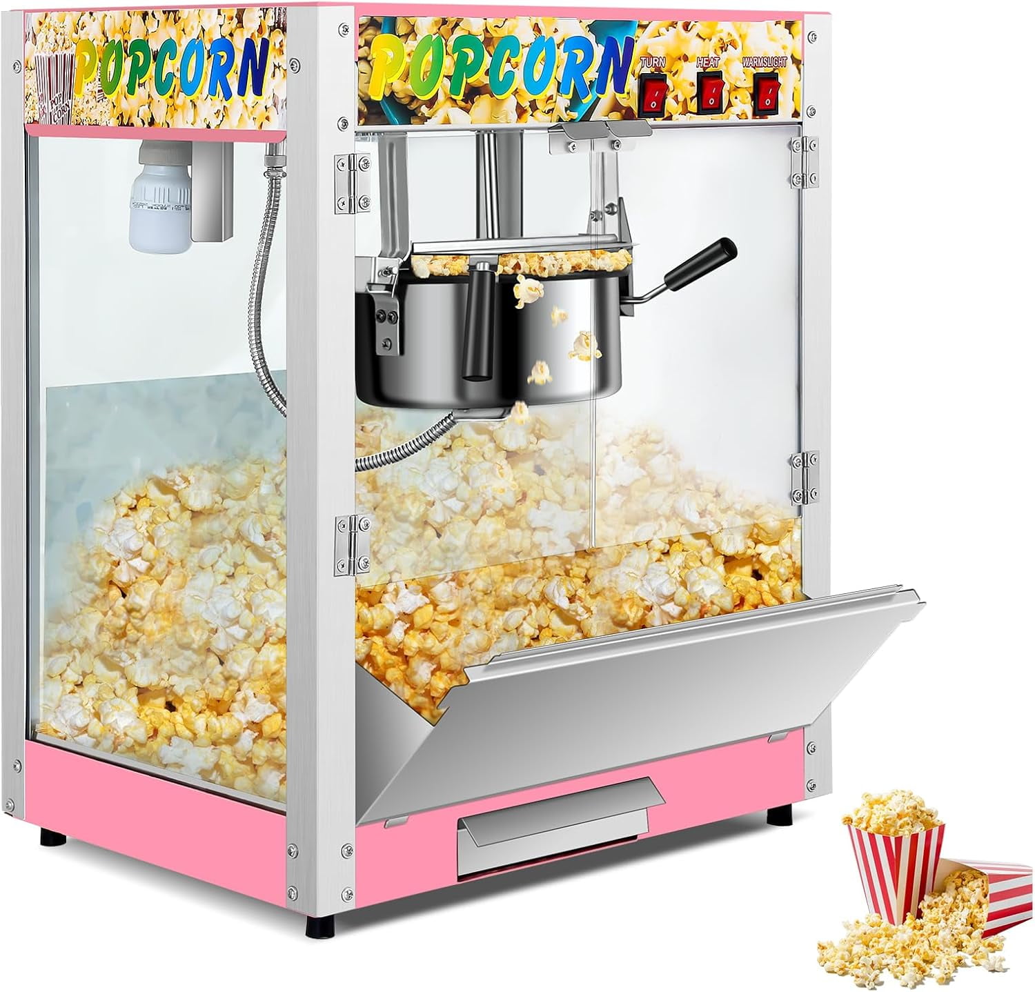 Commercial Popcorn Machine, 8 Oz Kettle, Movie Theater Style Popper ...