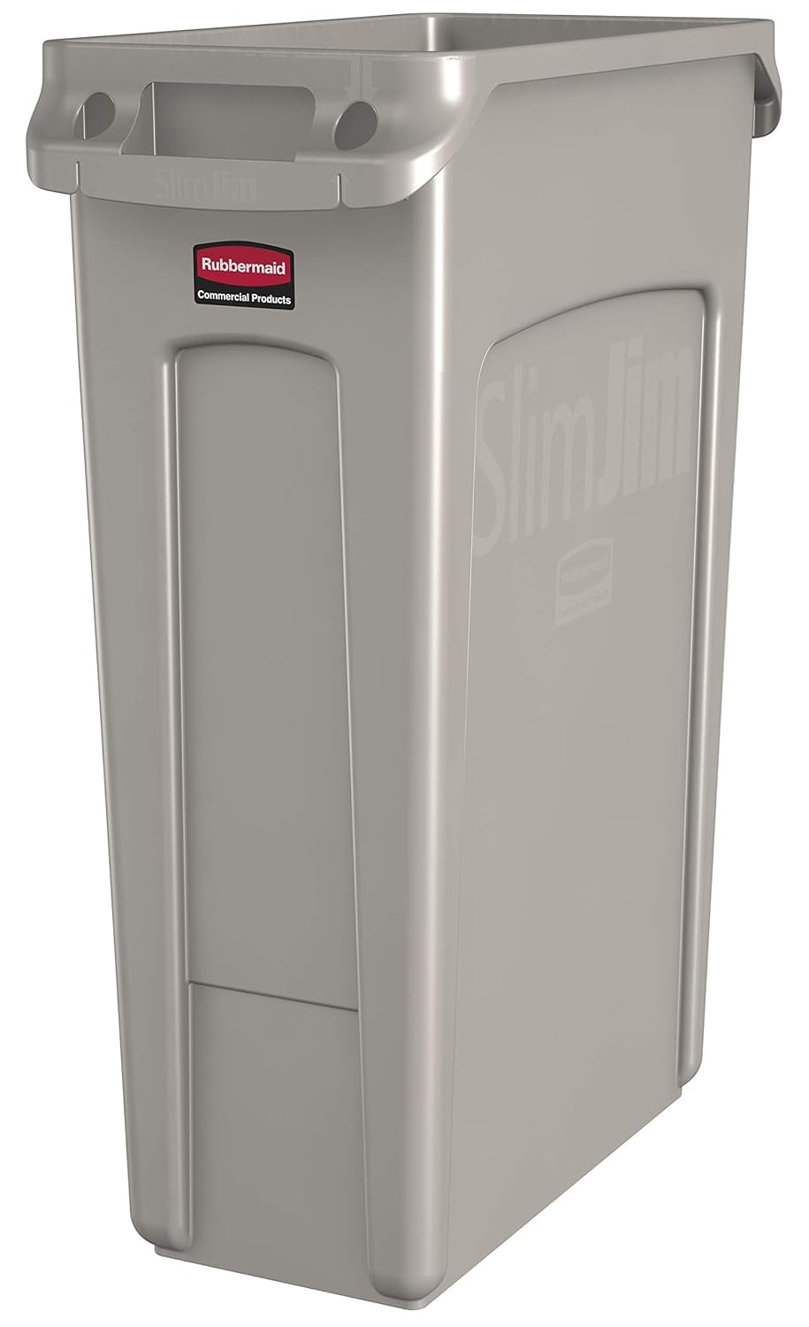 Commercial Products Slim Jim Plastic Rectangular Trash/Garbage Can/Bin ...