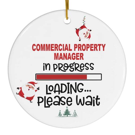 Commercial Property Manager Holiday Ornament, Funny Christmas Job ...
