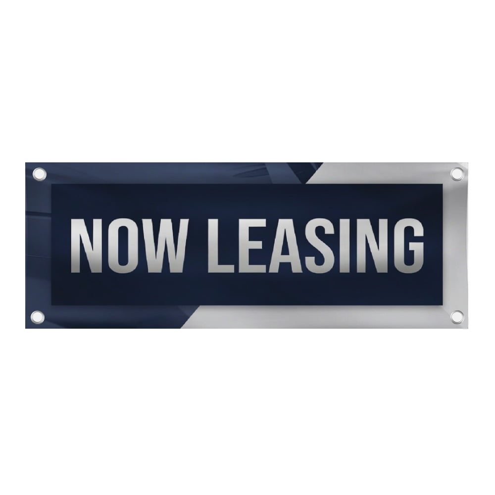Commercial Property Now Leasing Banner| Real Estate Business Signage ...