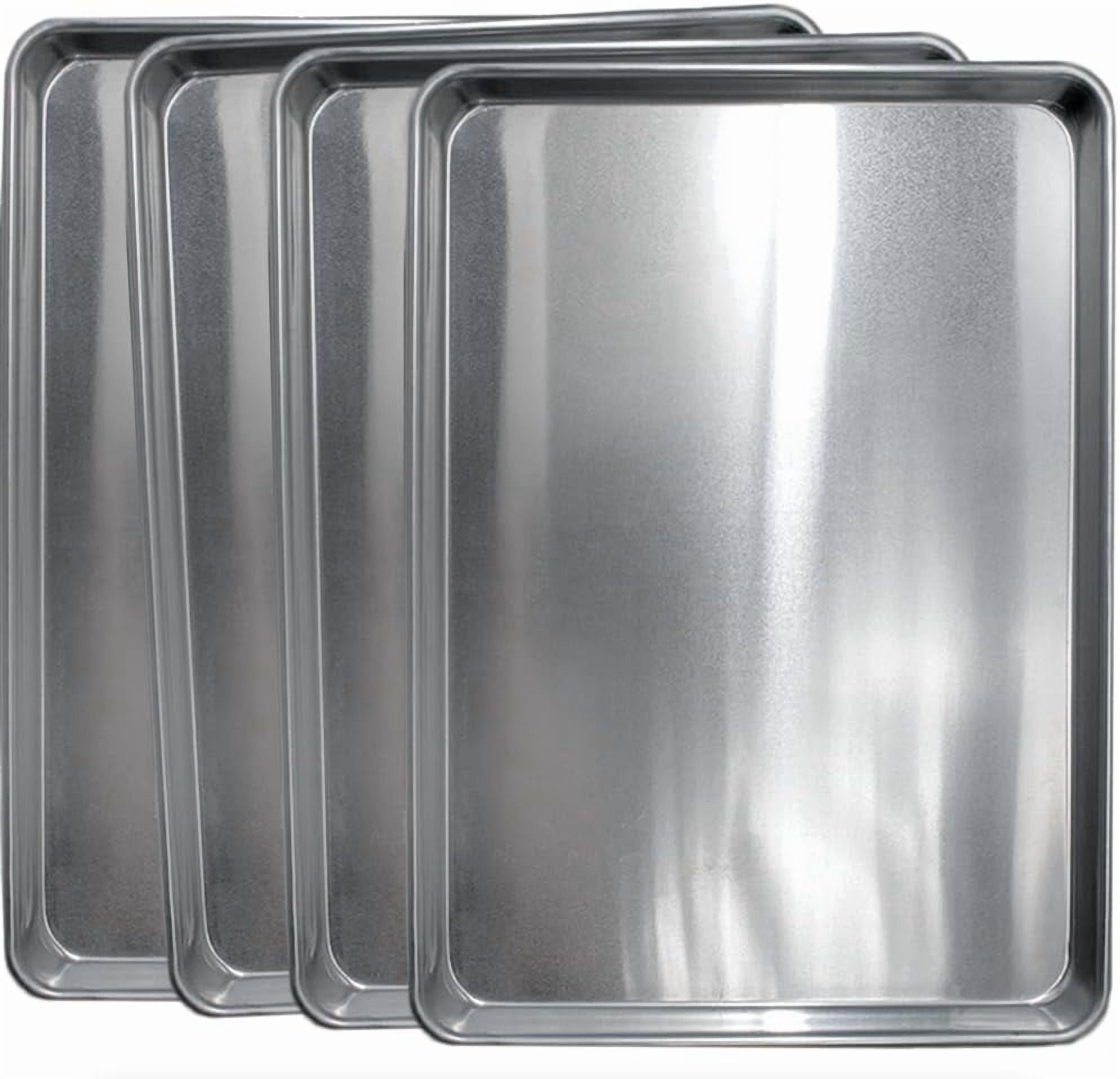 Commercial Quality Cookie Sheet Pan - 2 Pack Aluminum Half Sheet Baking ...