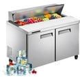 Commercial Refrigerator, 48" Undercounter Worktop Refrigerator,12.85 cu ...