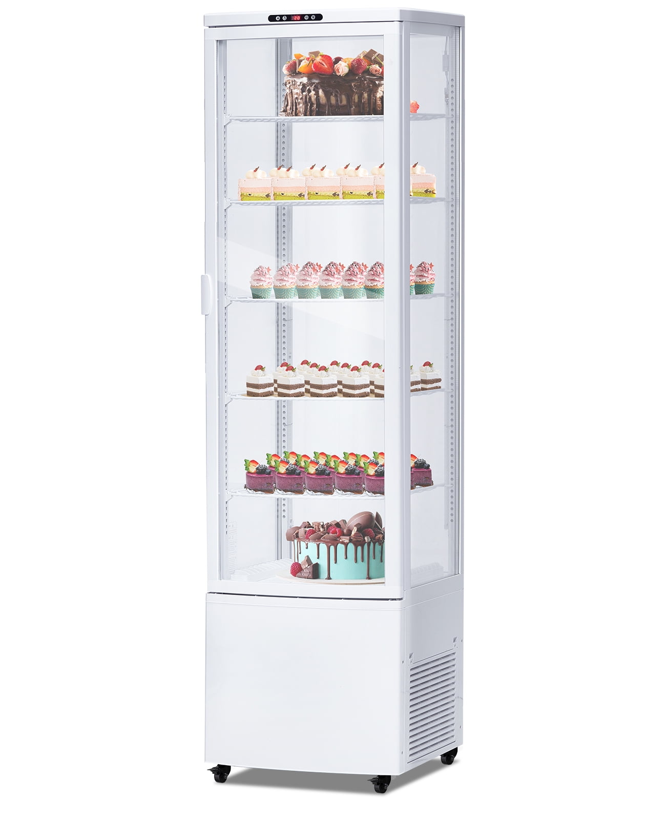 Commercial Refrigerator Display Case, 10.9 Cu.FT Single-Door Countertop ...
