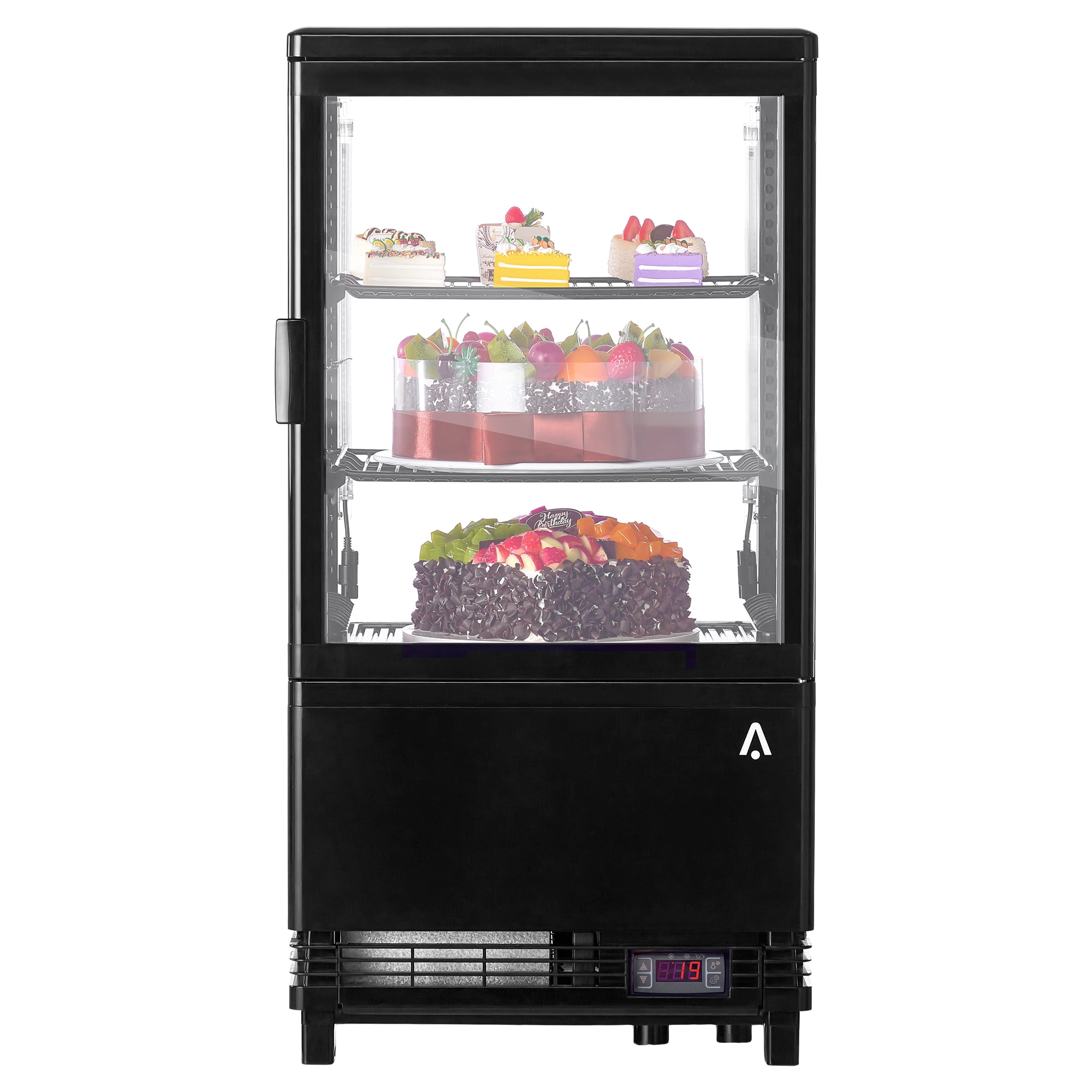 Commercial Refrigerator Display Case, 2.1 Cu.FT Display Fridge Single ...