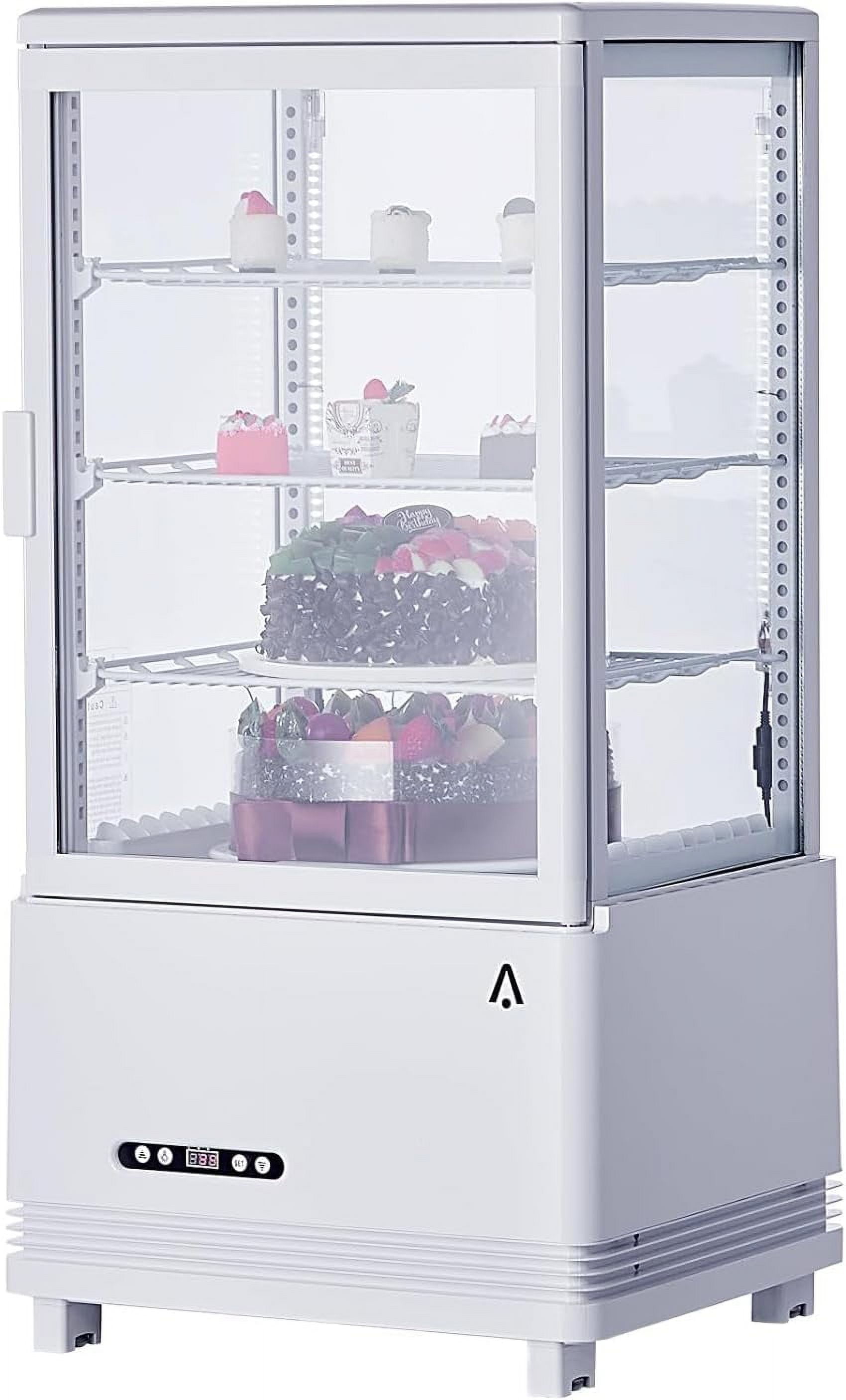 Commercial Refrigerator Display Fridge, 2.4 Cu.Ft. Refrigerated Display ...