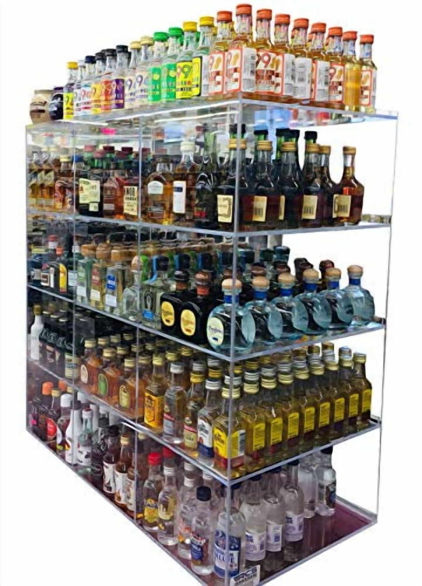 Commercial Retail Display for Mini Sampler 50ml Liquor Shot Airplane ...