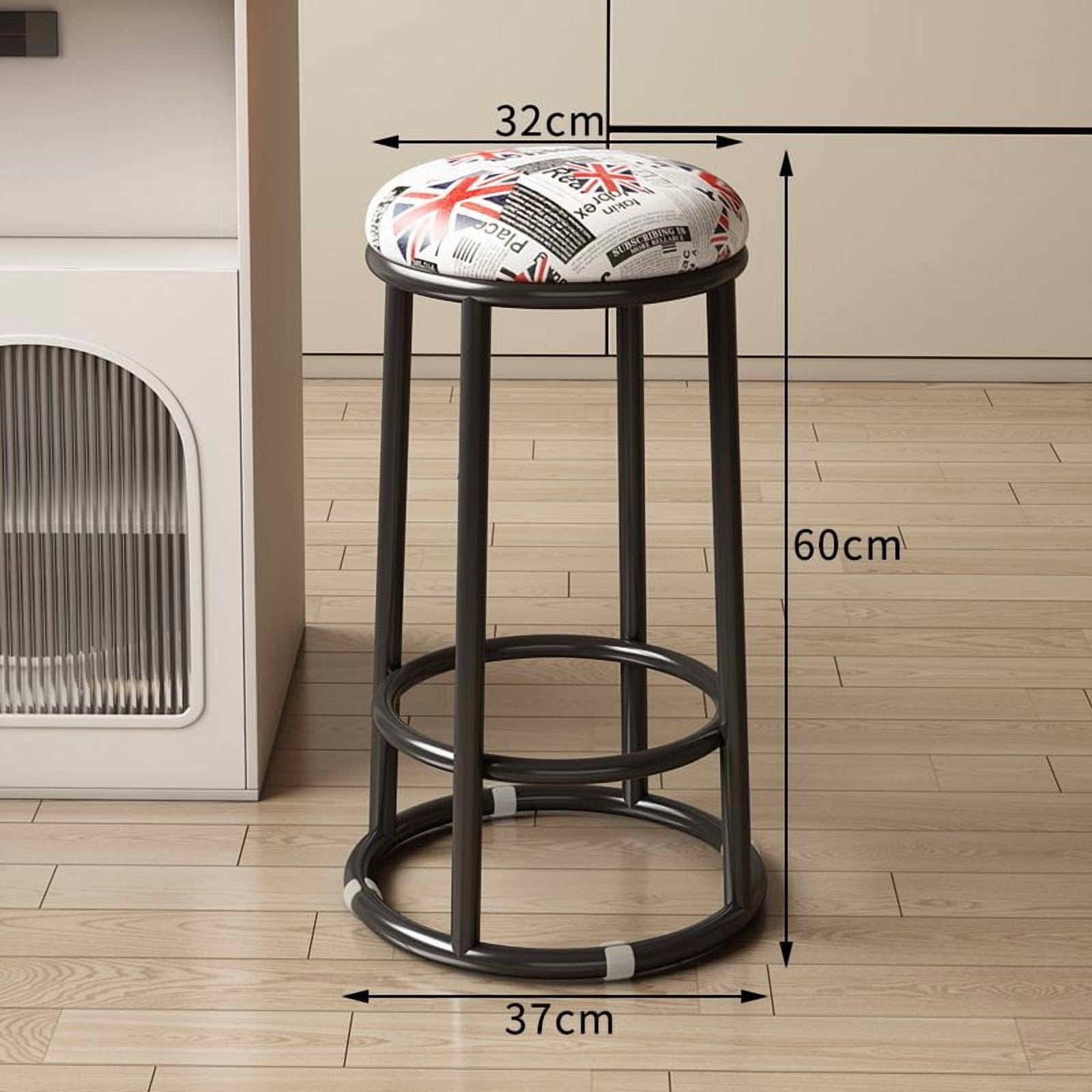 Commercial Round Bar Stool, High Counter Height Stool for Bar ...