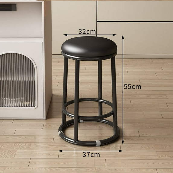 Commercial Round Bar Stool, High Counter Height Stool for Bar ...