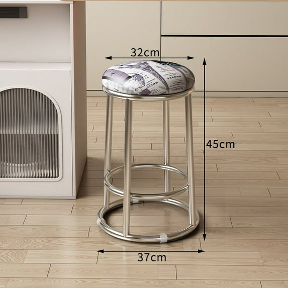 Commercial Round Bar Stool, High Counter Height Stool for Bar ...