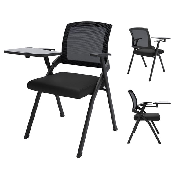 Commercial Seat Mesh Office Chairs with Writting Board, Ergonomics ...