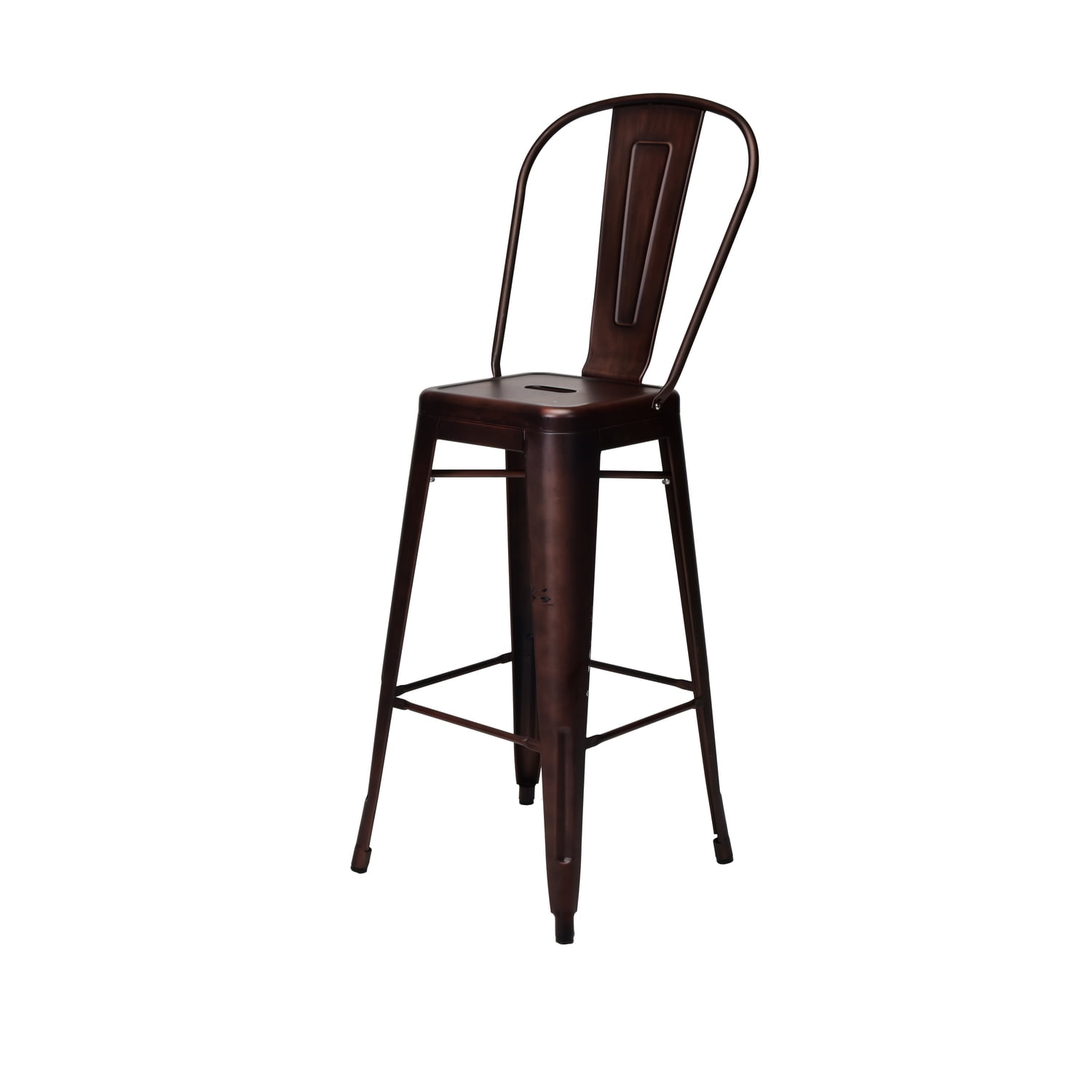 Commercial Seating Products Oscar Metal Bar Stool Chairs, Rose Gold ...