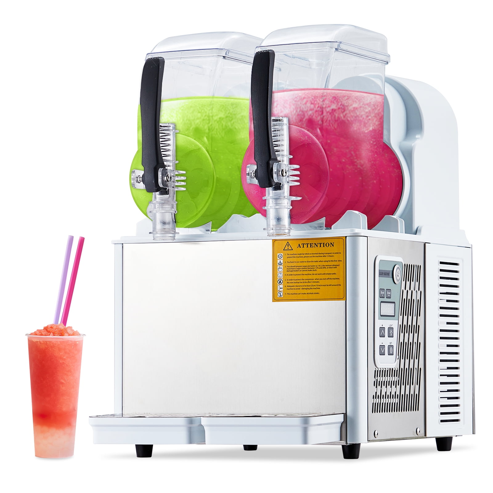 Commercial Slushie Machine, 3L/0.8 Gal slushy Machine for Home, Self ...