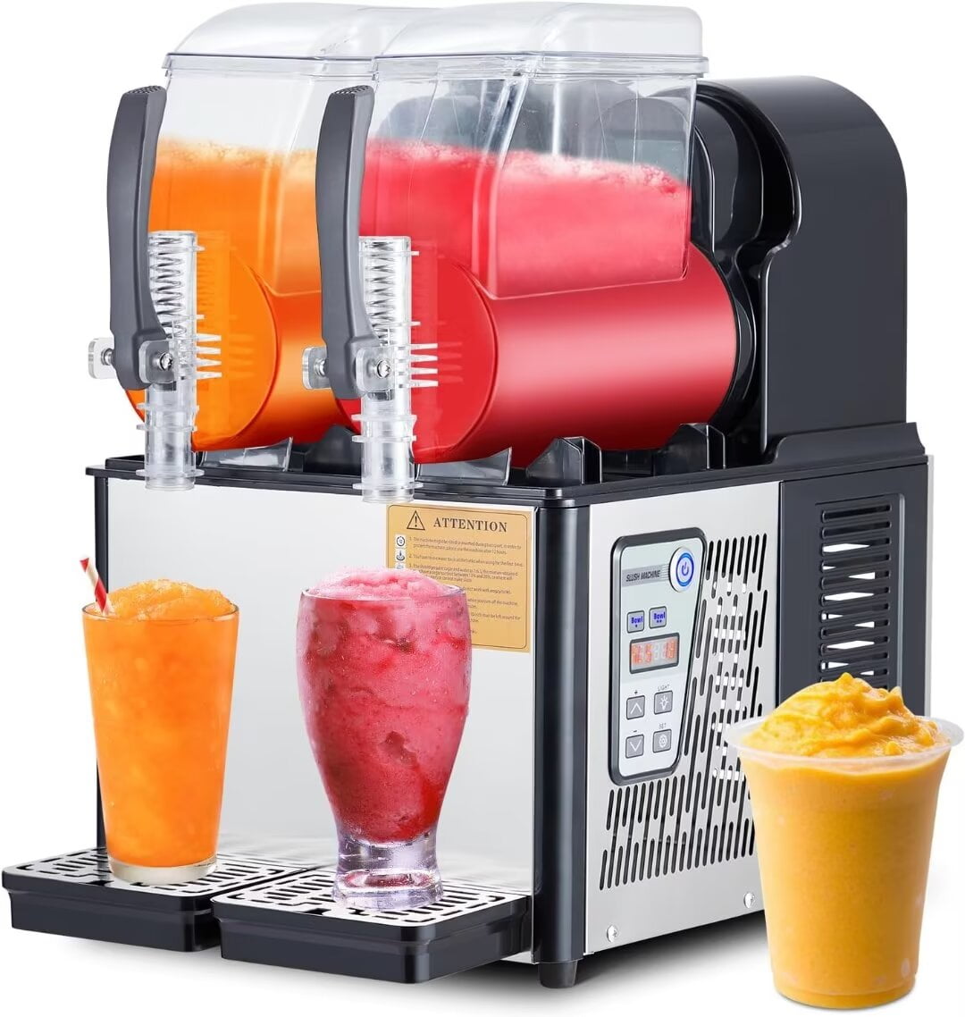 Customer reviews for Commercial Slushie Machine, 4Lx2 Tank slushy ...