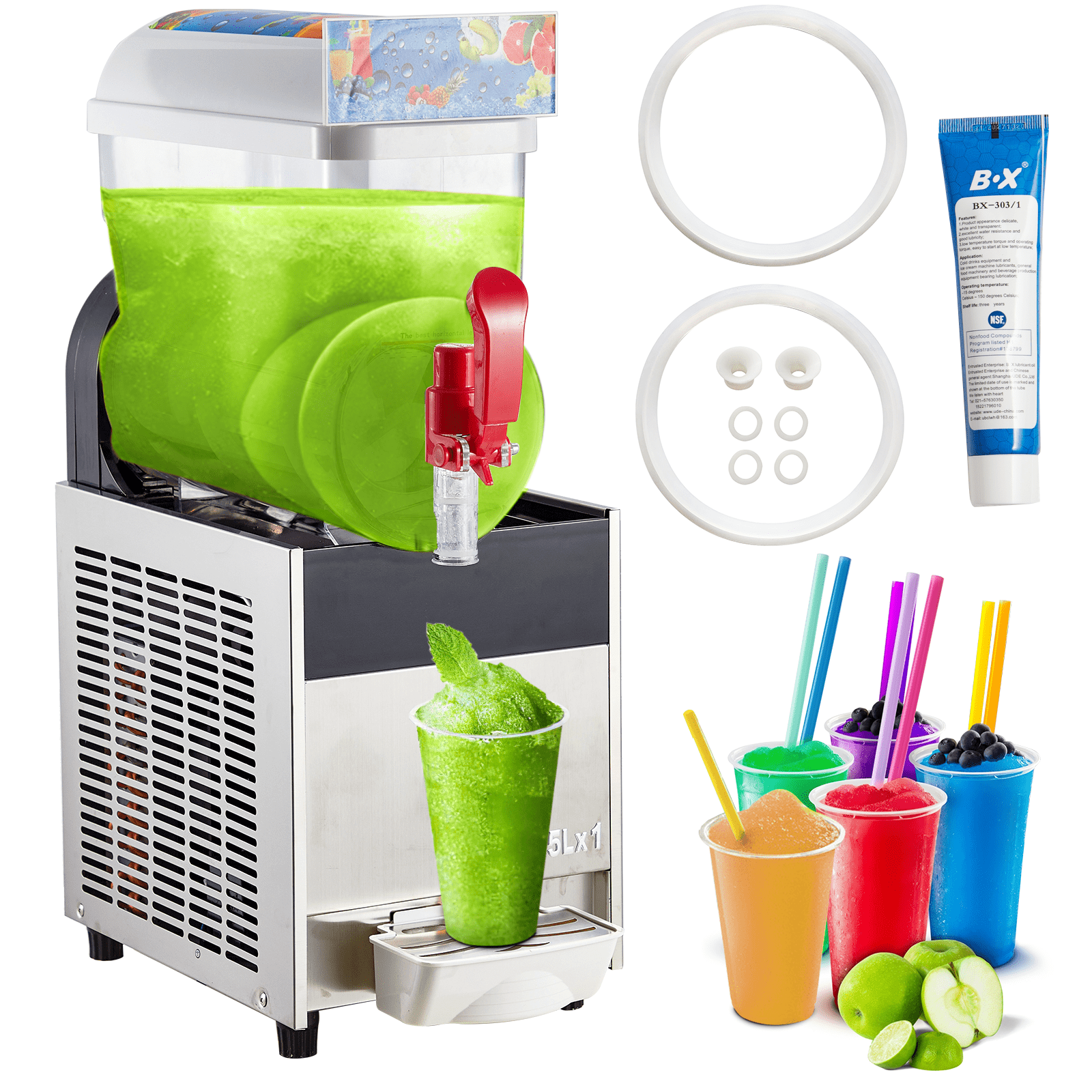 Commercial Slushy Machine 15L, 3.96 Gallon Margarita Machine, 400/500W ...