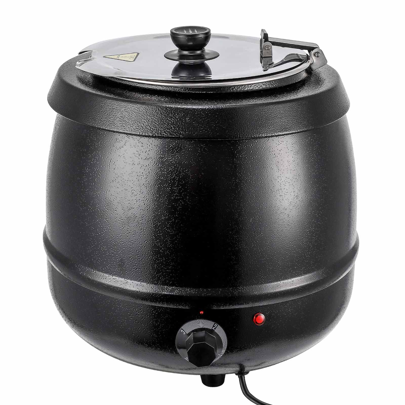 Commercial Soup Warmer 10.5 Quart Insulated Soup Kettle with Hinged Lid ...