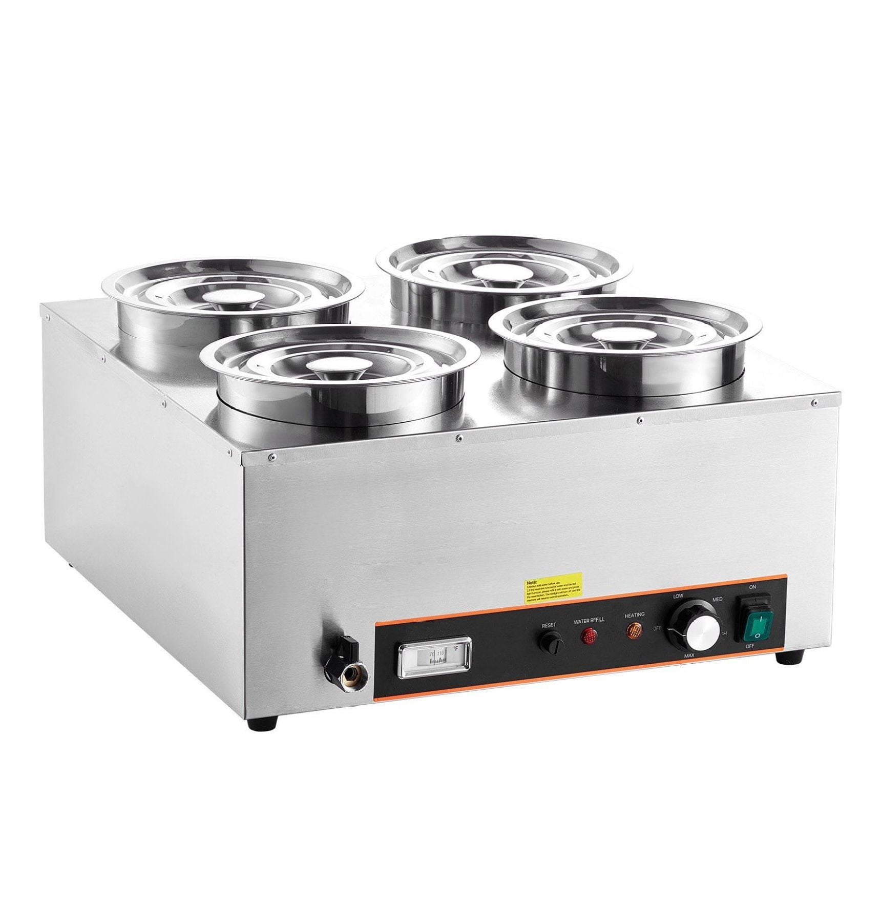 Commercial Soup Warmer 4x6.34Qt, Soup Station for Buffet - Electric ...