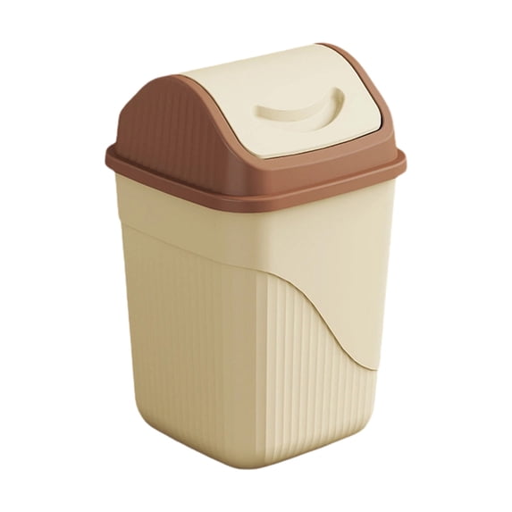Commercial Square Trash Garbage Container with Swing Top Lid, Tall ...