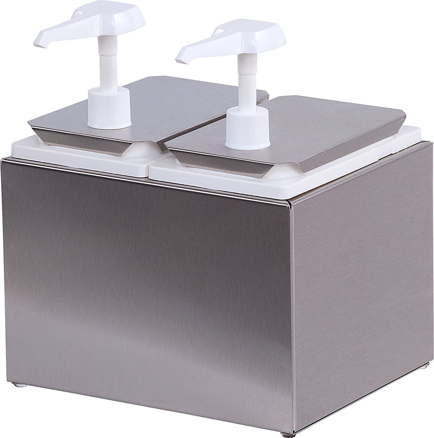Commercial Stainless Steel Condiment Station with 2 Standard Pumps, 9. ...