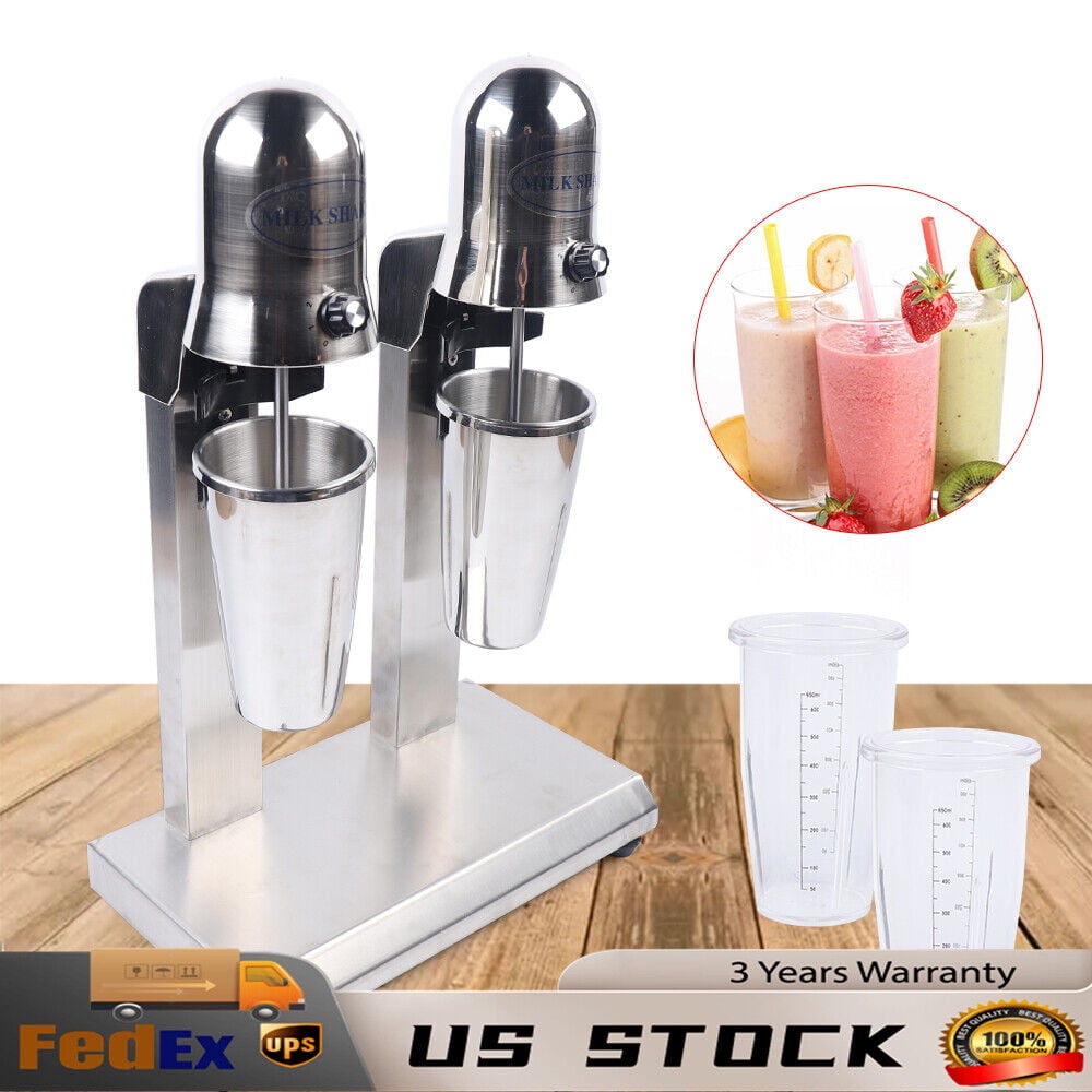 Commercial Stainless Steel Double Head Milk Shake Machine Drink Milk ...