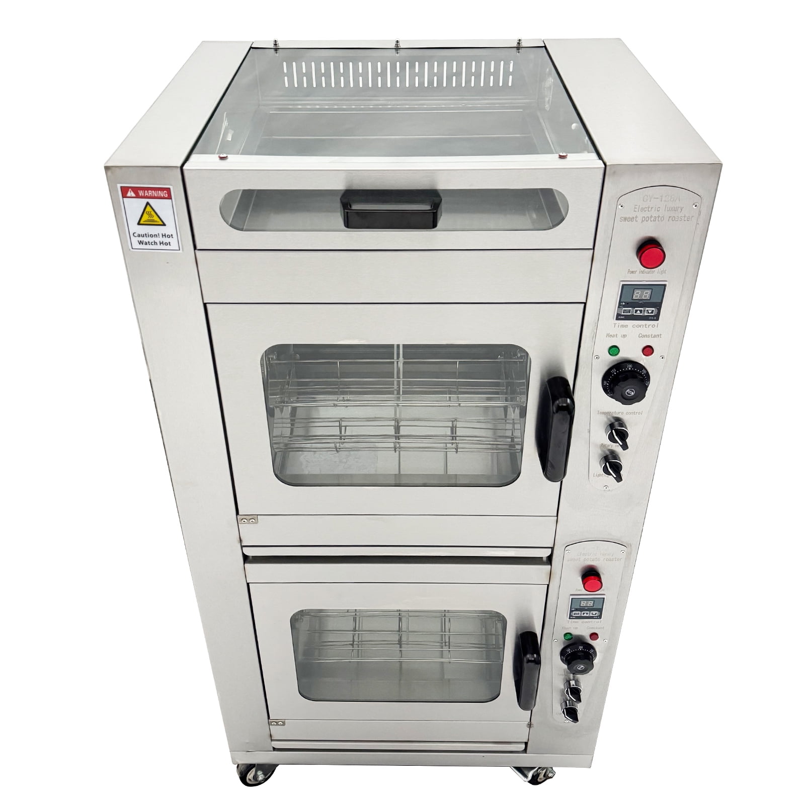 Commercial Stainless Steel Double Layers Roasted Sweet Potato Oven ...