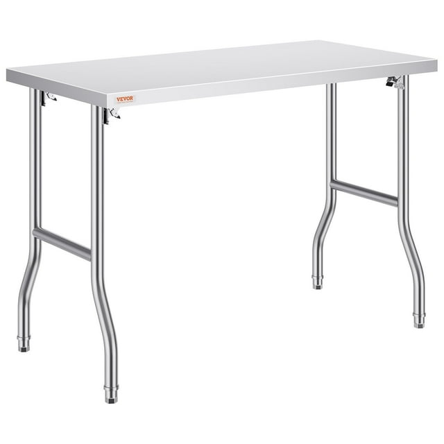 Commercial Stainless Steel Folding Table 48x24 Inch – 661 lbs Load ...