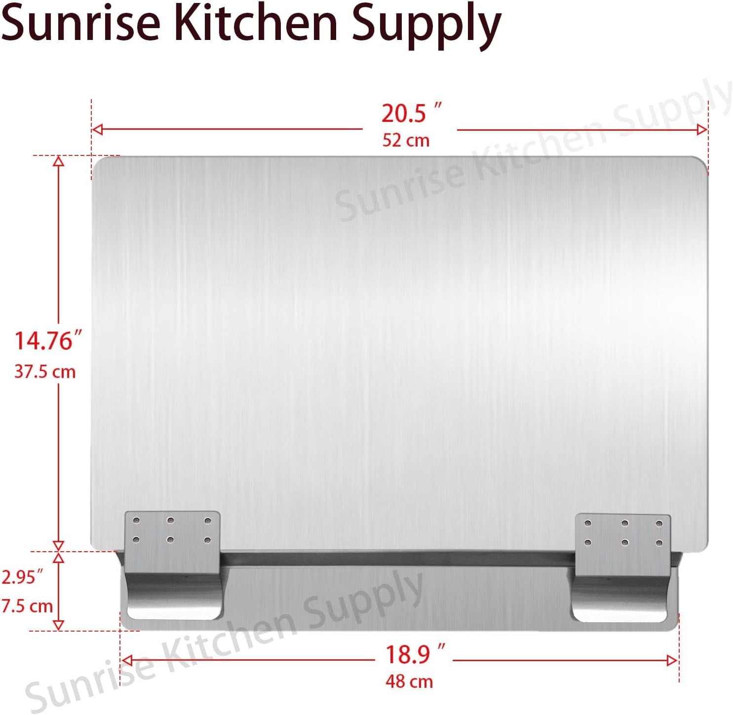 Commercial Stainless Steel Fryer Splash Guard - Universal (1) - Walmart.com
