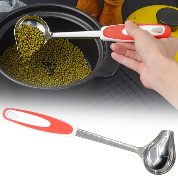 Commercial Stainless Steel Gravy Ladle With Pour Spout Long Handle Non ...