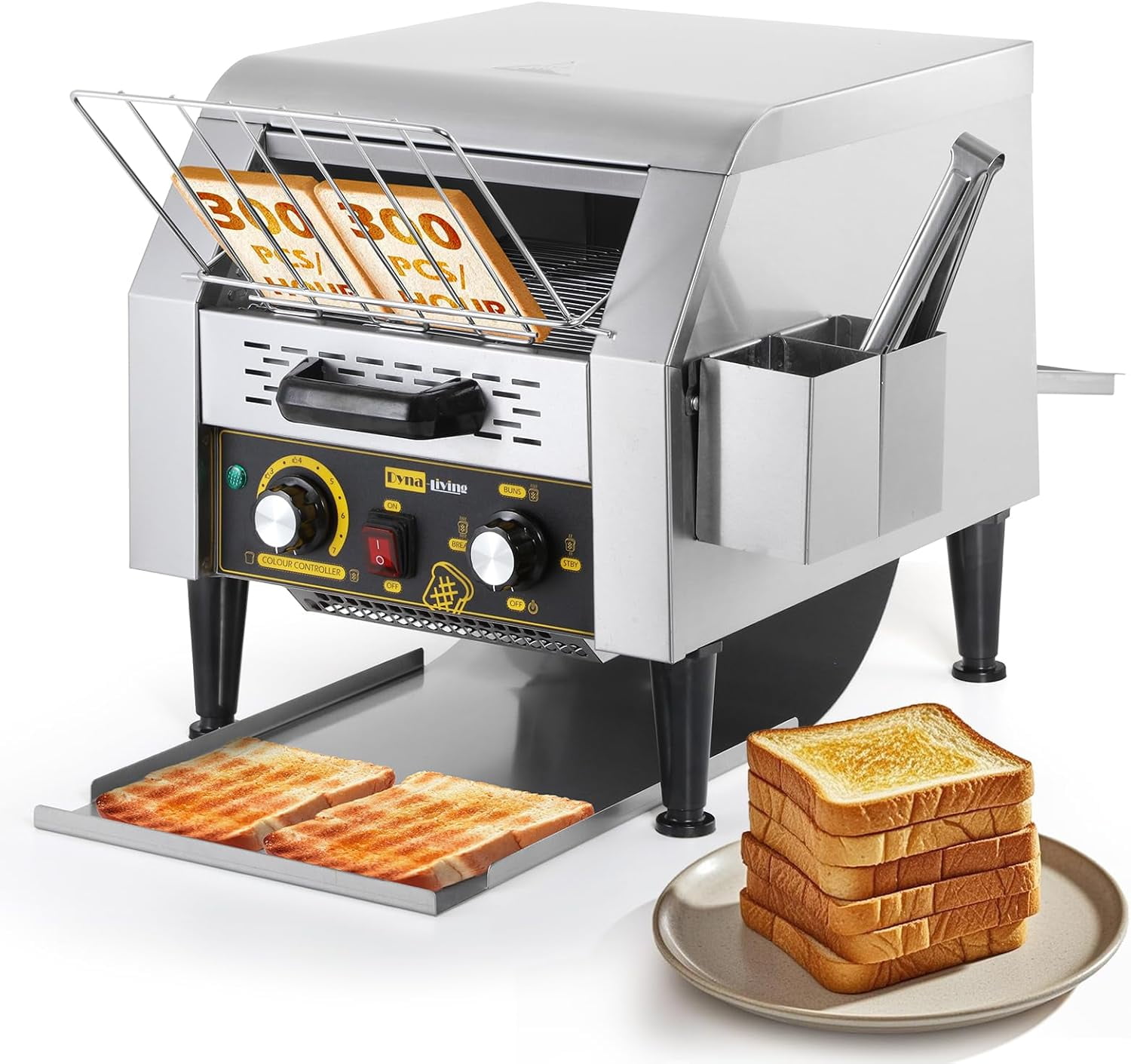 Commercial Toaster 300 Slices/Hour Conveyor Toaster Commercial 1900W ...