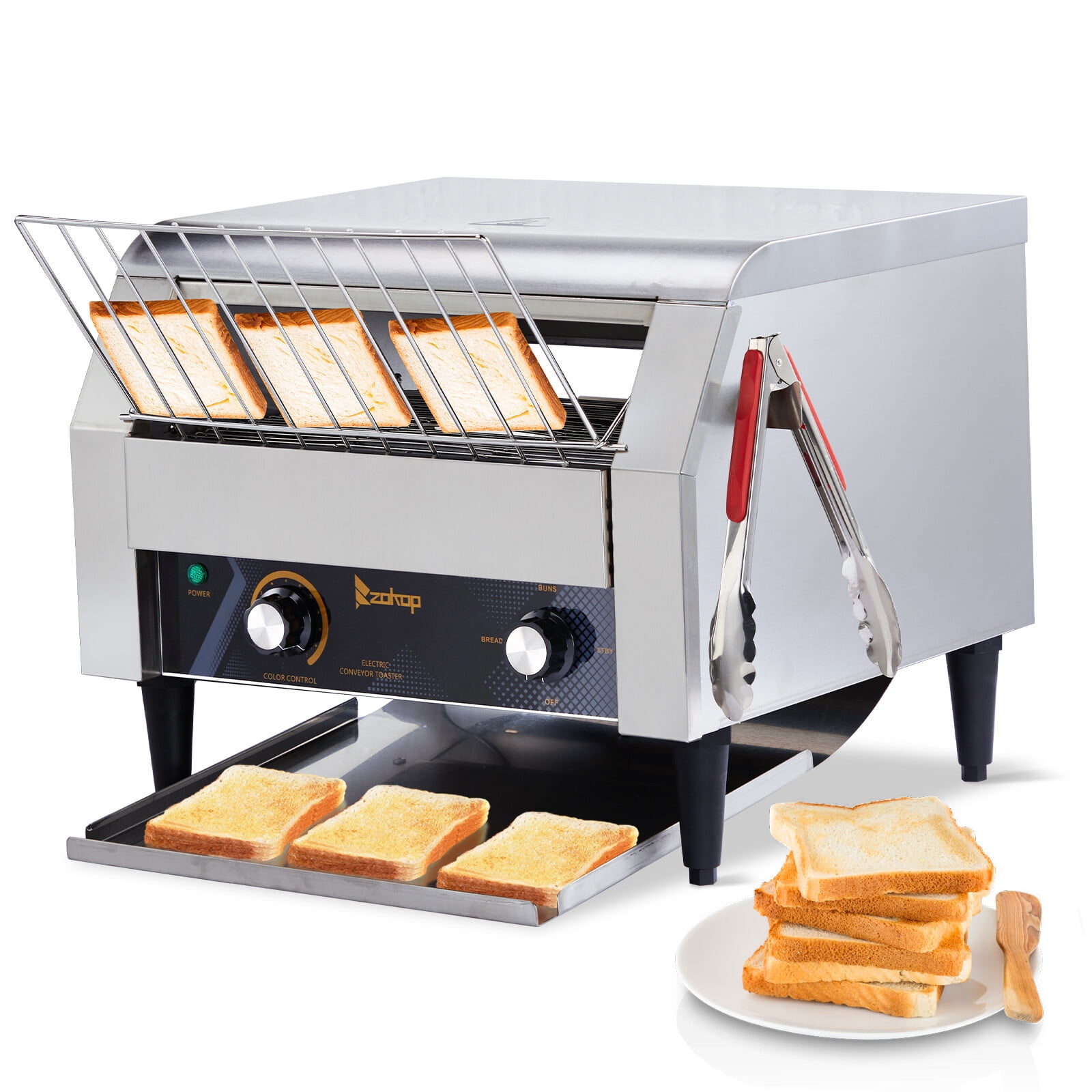 Commercial Toaster 450 Slices/Hour, Electric Conveyor Belt Toaster for ...
