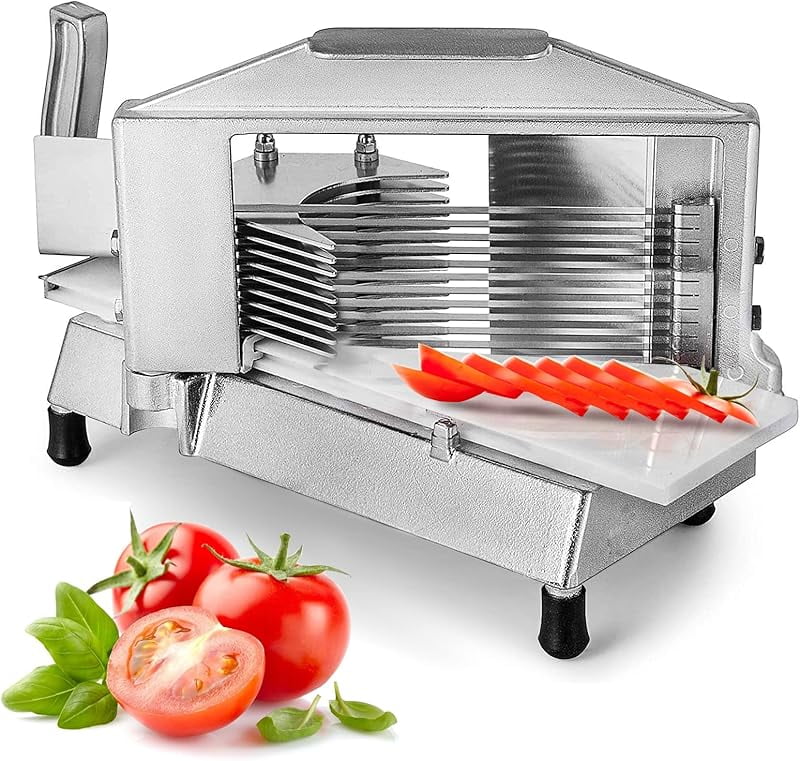 Commercial Tomato Slicer 1/4" Heavy Duty Cutter with Built-in Cutting ...