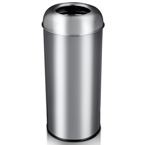 Commercial Trash Can, 65L/17Gal Heavy Duty Open Top Commercial/Kitchen ...