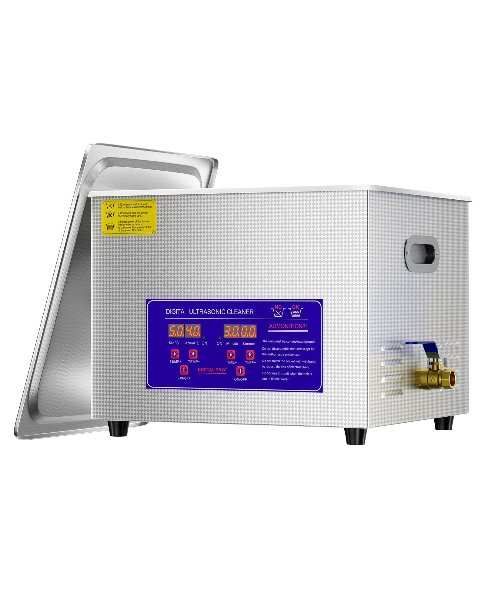 Commercial Ultrasonic Cleaner 15L,Professional Ultrasonic Cleaning ...