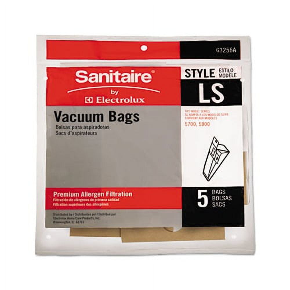 Commercial Upright Vacuum Cleaner Replacement Bags Style LS, 5/Pack ...