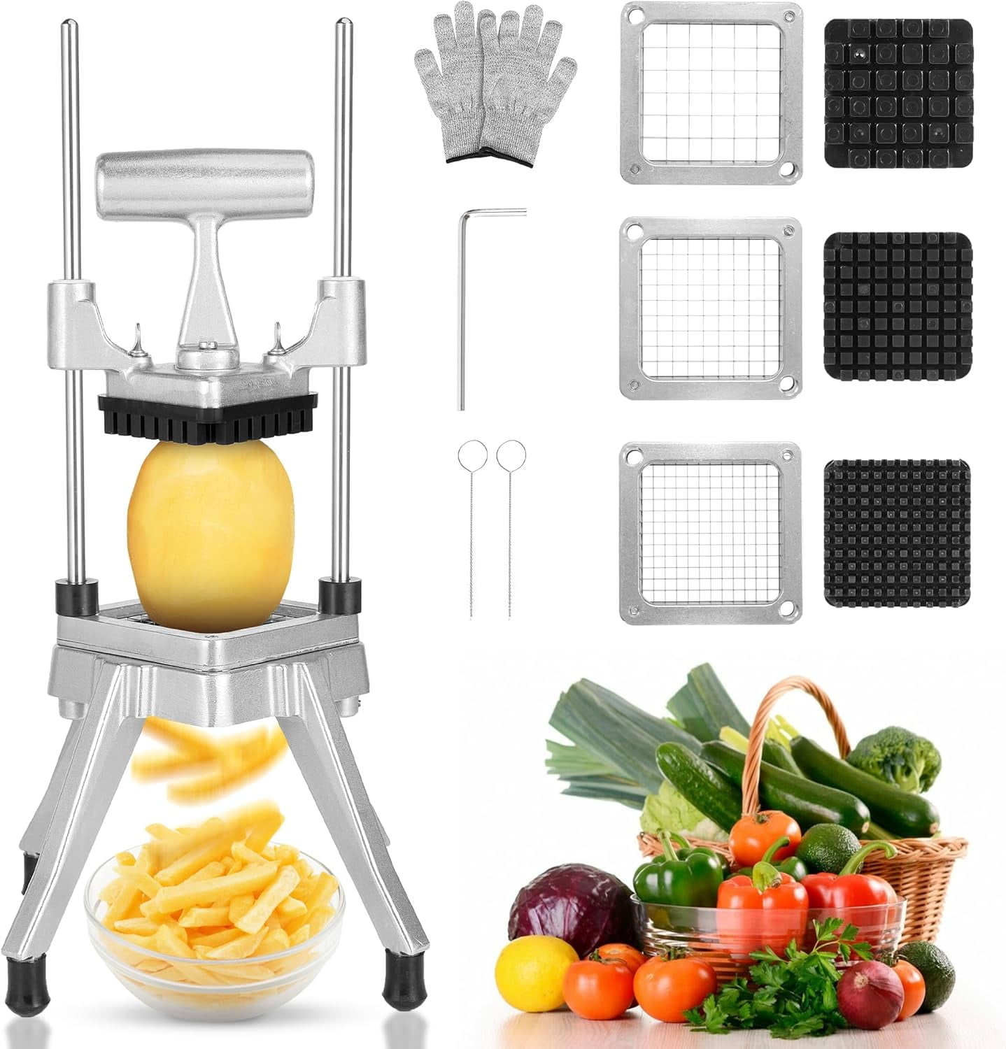 Commercial Vegetable Chopper Dicer Heavy Duty Food Dicer Chopper ...