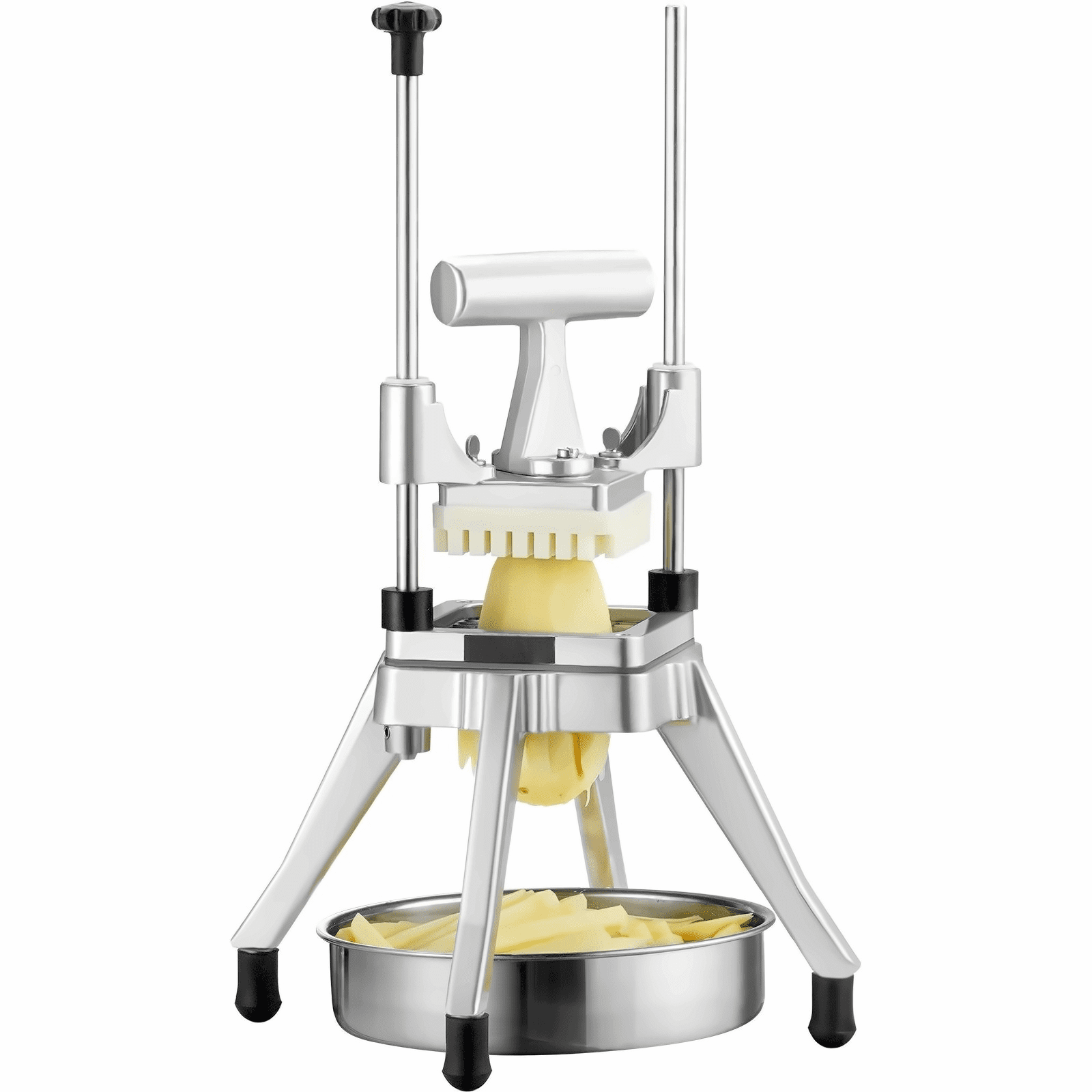 Commercial Vegetable Chopper, Stainless Steel French Fry Cutter - 4 ...
