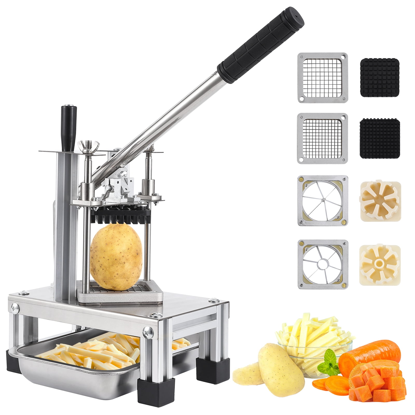 Commercial Vegetable Fruit Chopper, Stainless Steel French Fry Cutter ...