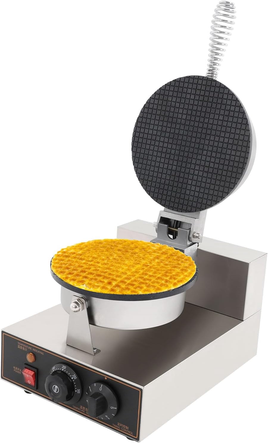 Commercial Waffle Cone Maker 1200W Ice Cream Cone Machine Non-stick ...