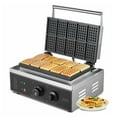 Commercial Waffle Maker 10-Rectangular, 1550W Electric Waffle Baker ...