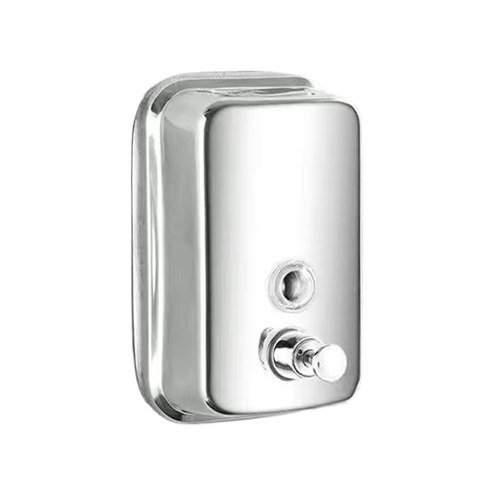 Commercial Wall-Mounted Soap Dispenser, Stainless Steel Manual Liquid ...