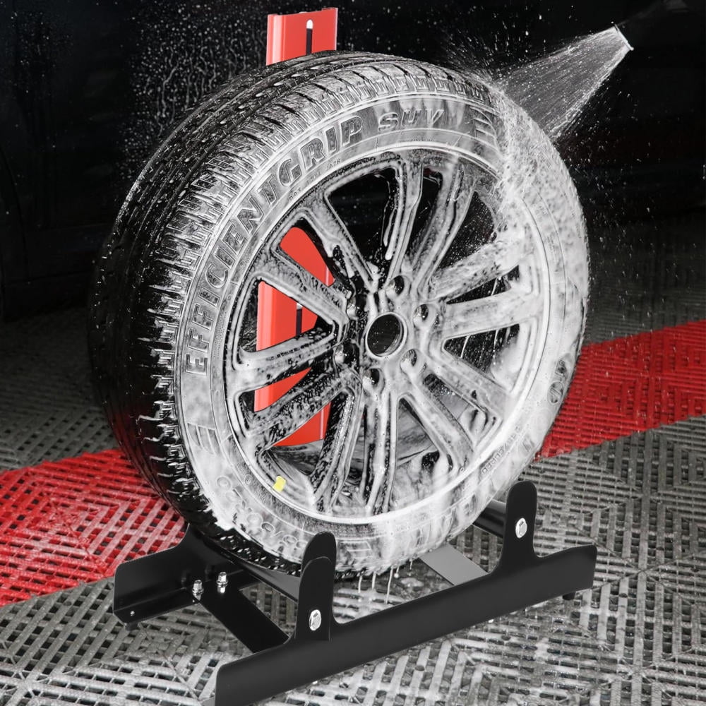 Commercial Wheel & Rim Detailing Stand, Heavy Duty Rolling Frame for ...