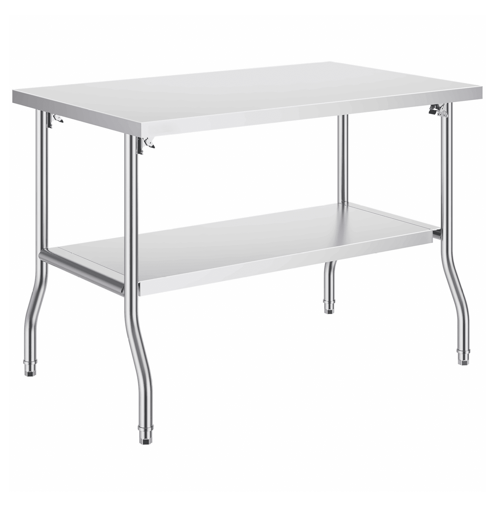 Commercial Work Table Stainless Steel 48x30 Inch Folding Kitchen Prep ...