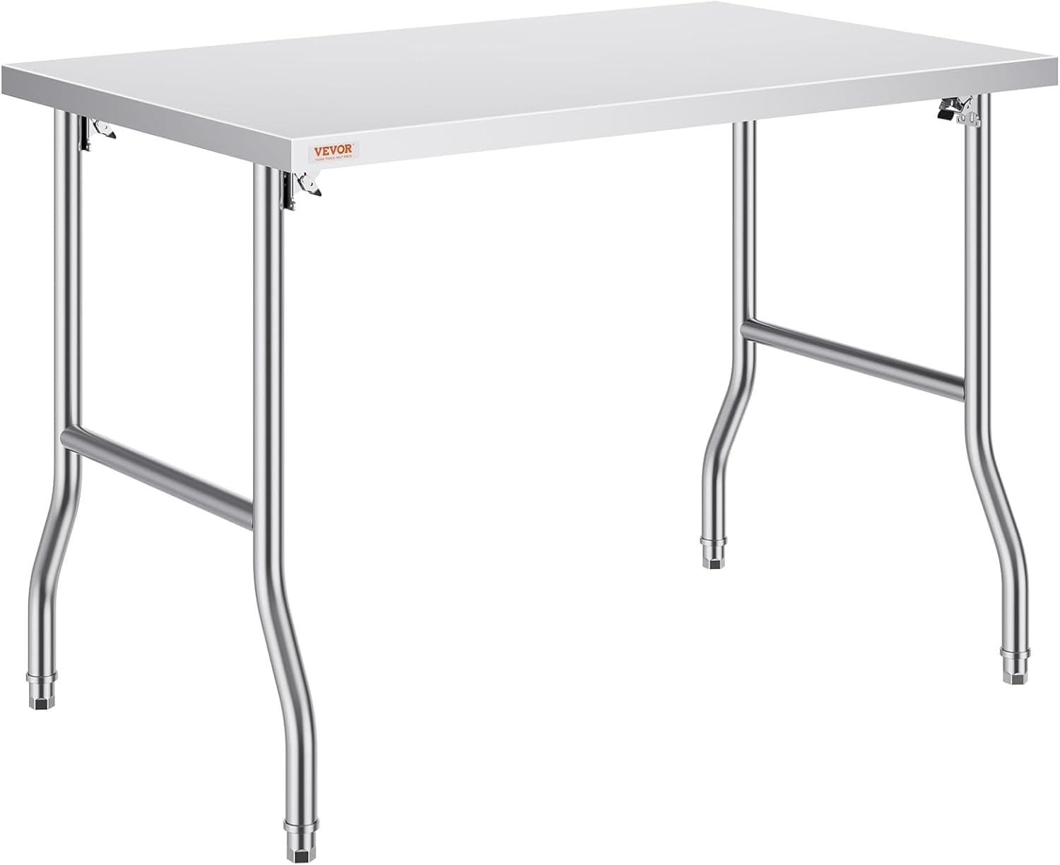 Commercial Worktable Workstation 48 x 24 Inch Folding Commercial Prep ...