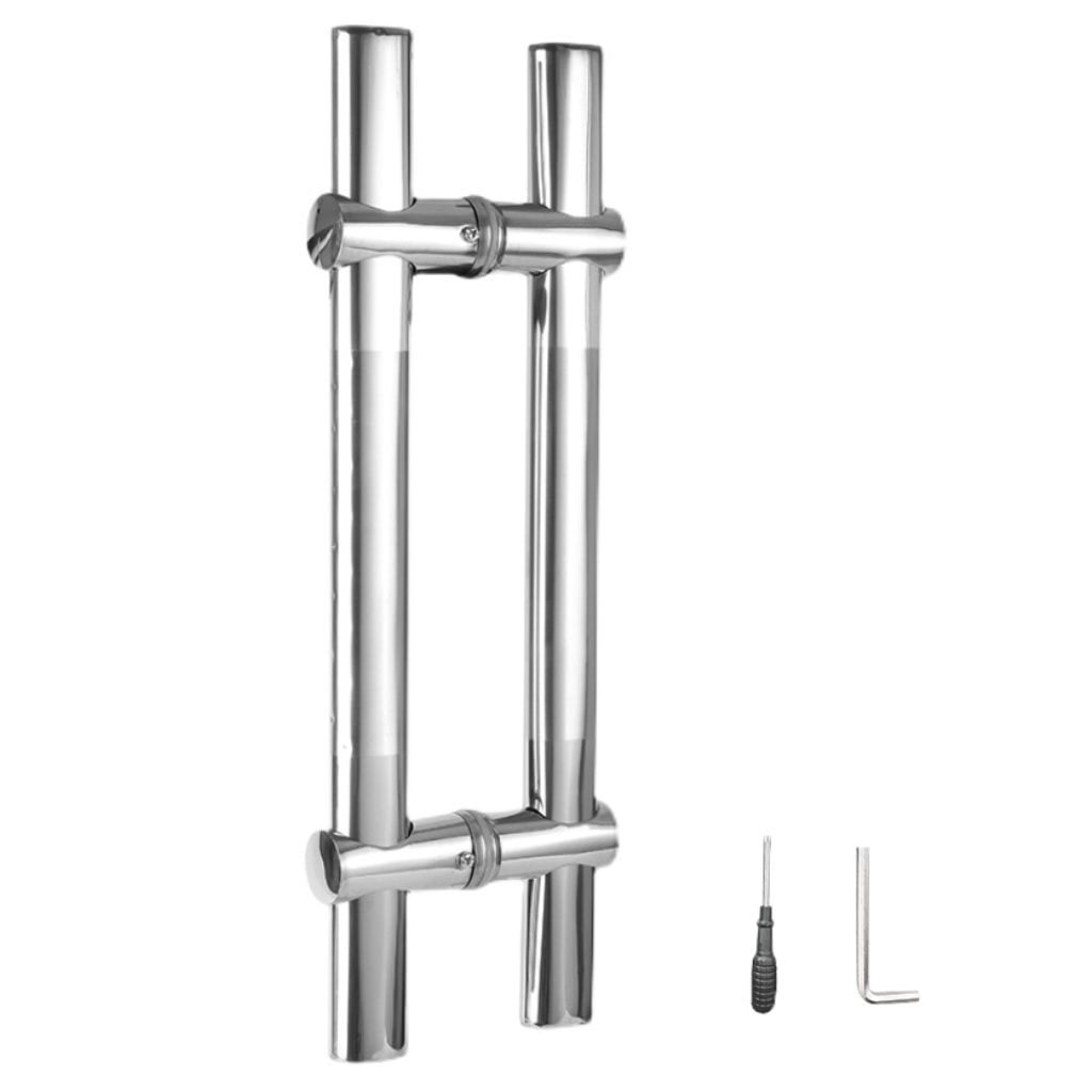 Commercial grade glass door door pull, The entrance door is pulled ...