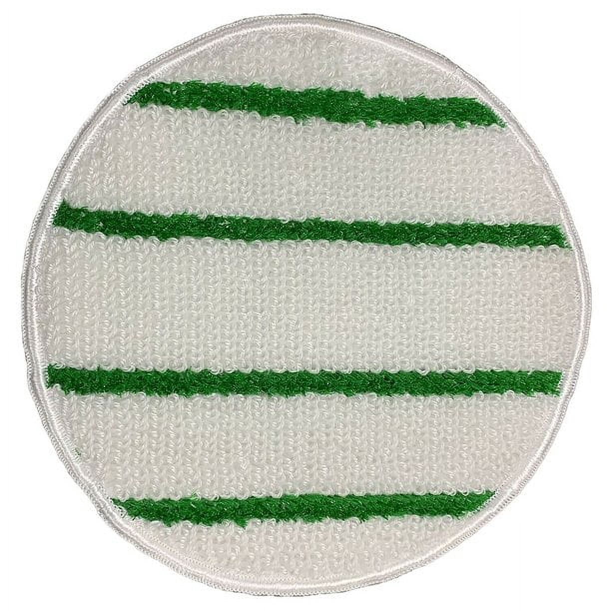 Commercial grade low-profile synthetic carpet bonnet with scrubber ...