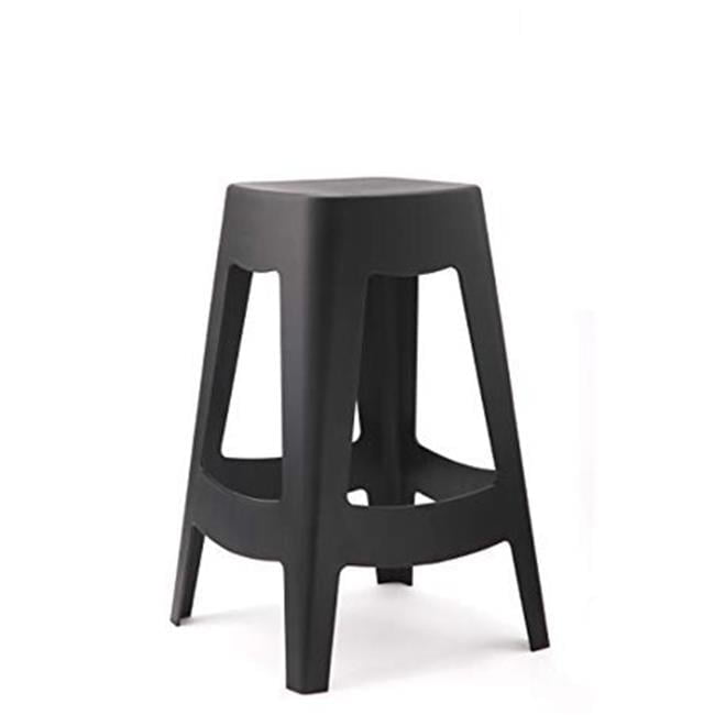 Commerical Seating Products 27.80 x 16.95 in. Plastic Stackable Minimal ...