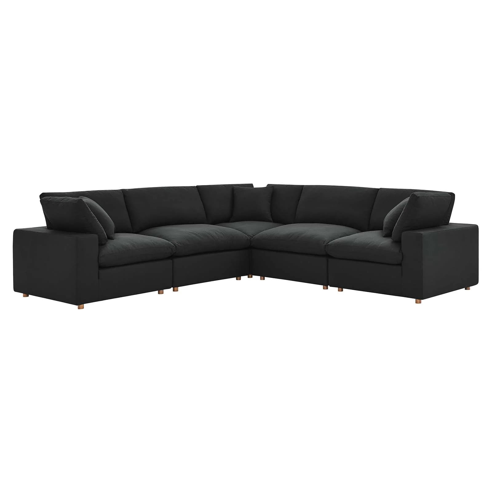 Commix Down Filled Overstuffed 5 Piece 5-Piece Sectional Sofa-EEI-3359 ...