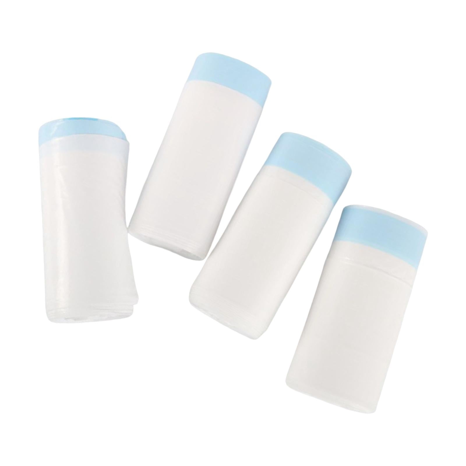 Commode Liners Toilet Bags Drawstring Bag with Absorbent Pad Portable ...