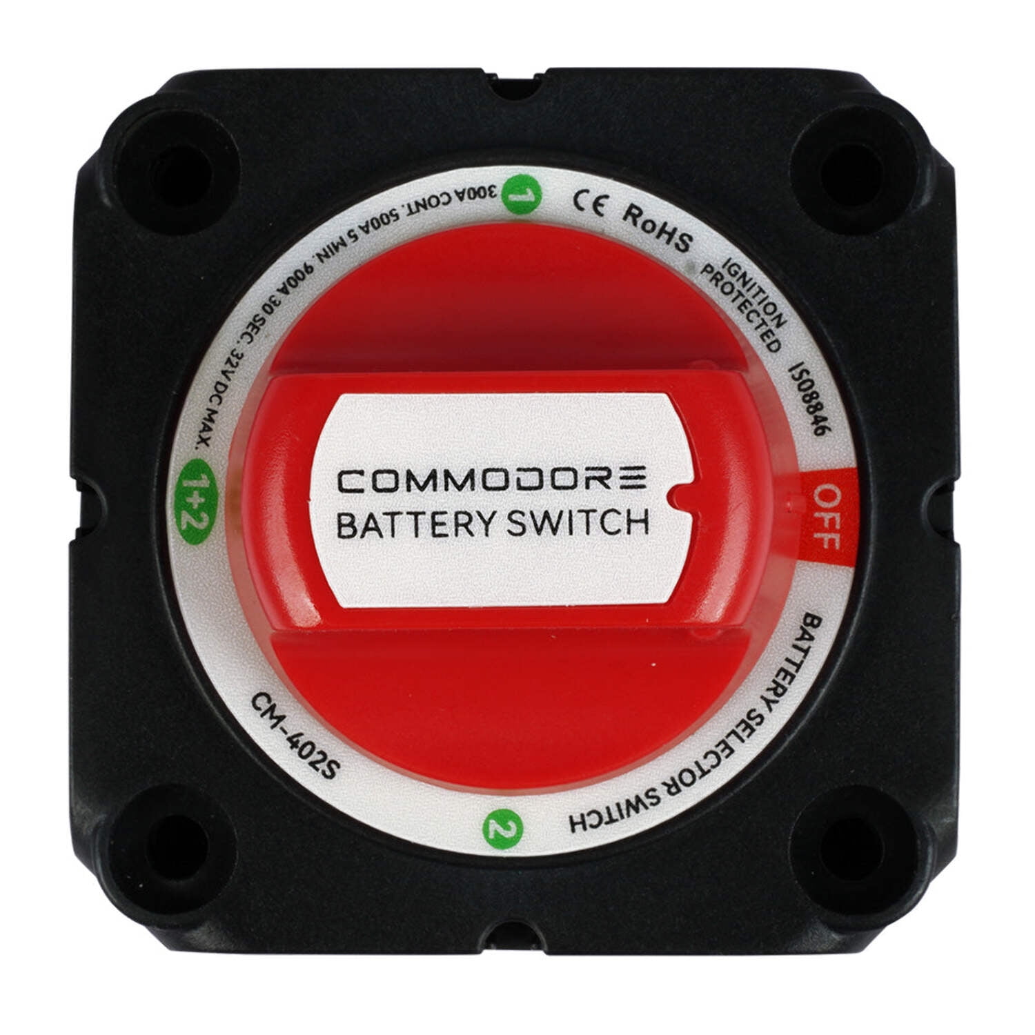 Commodore 4-Position Compact Dual Battery Selector Switch - Walmart.com