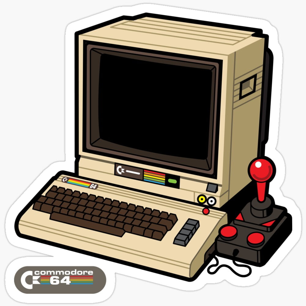 Commodore 64 Computer Sticker Phone Decal Water Bottle Stickers Car ...